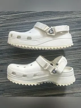 CROCS | Shoes | Crocs Classic Hiker Clog Platform Triple White Unisex ...